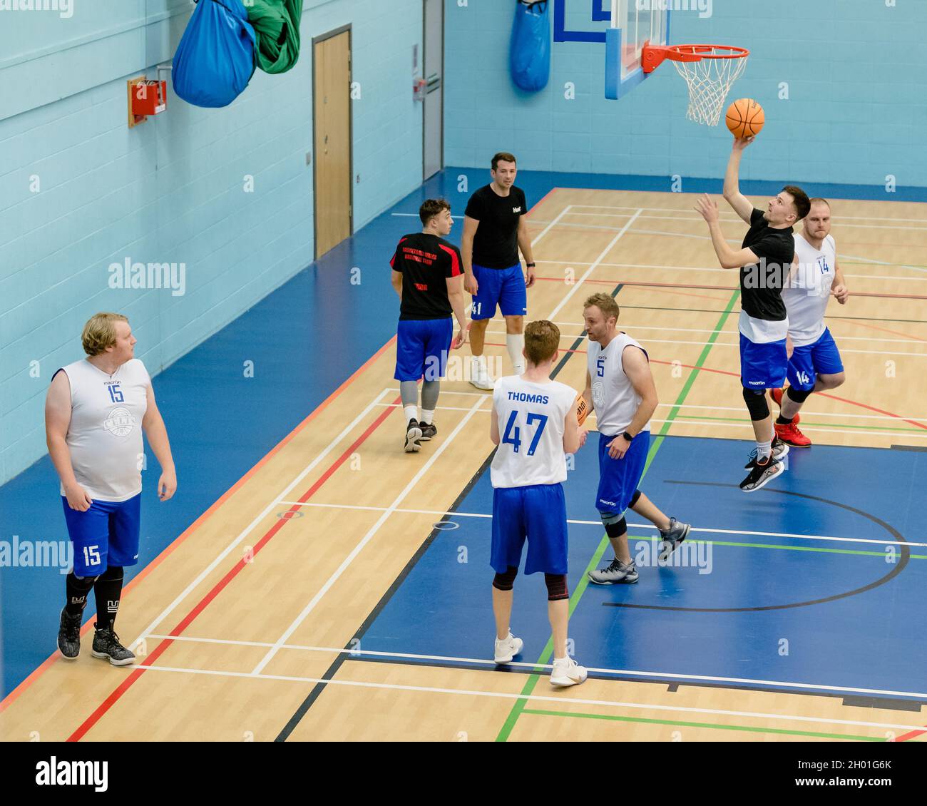 TREFOREST, WALES - 10 OCTOBER 2021: Wales Basketball National League ...