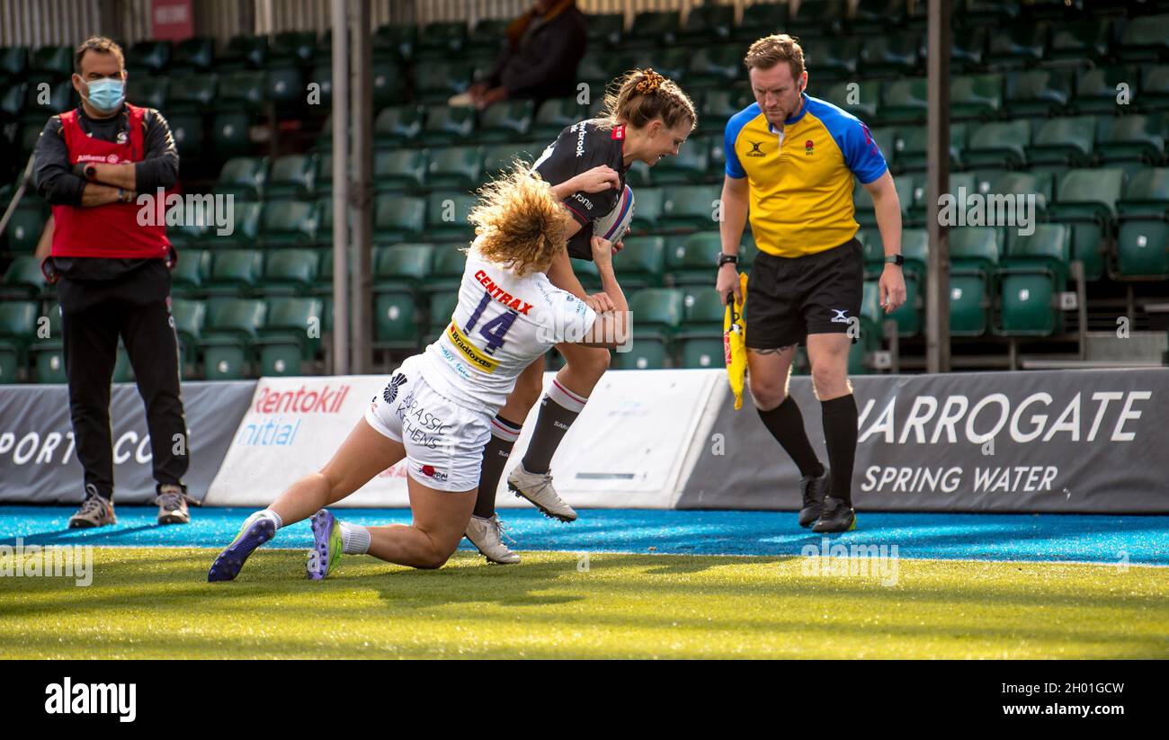 London, UK. 10th Oct, 2021. Jennine Duncan of Exeter Chiefs Women ...