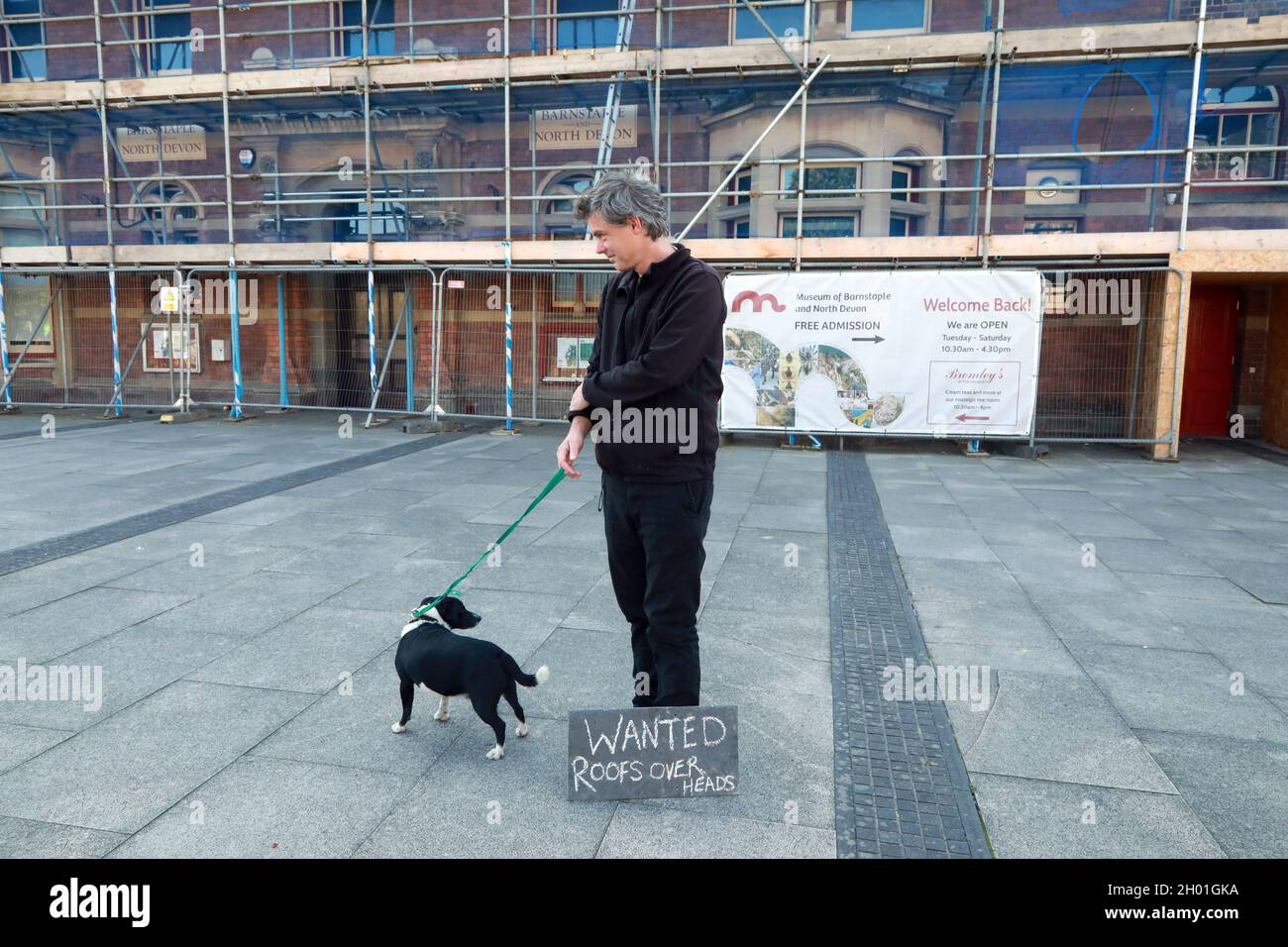 Barnstaple, North Devon, UK. 10th Oct, 2021. Local people affected by ...