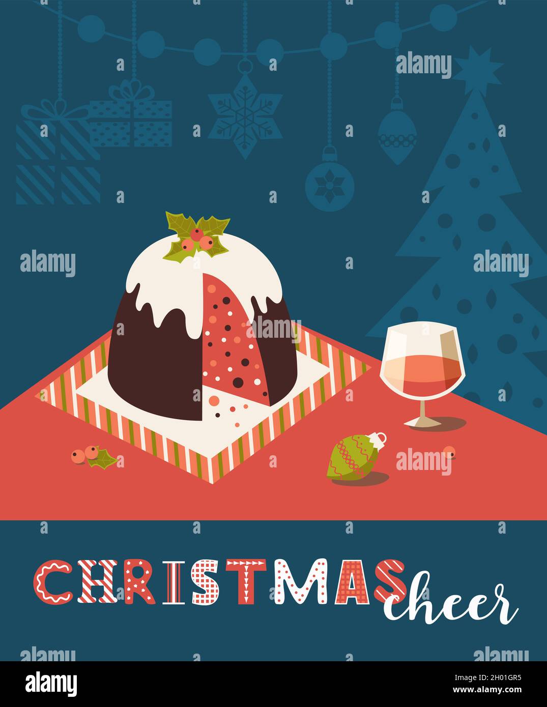 Table cloth background, christmas Stock Vector Images - Alamy