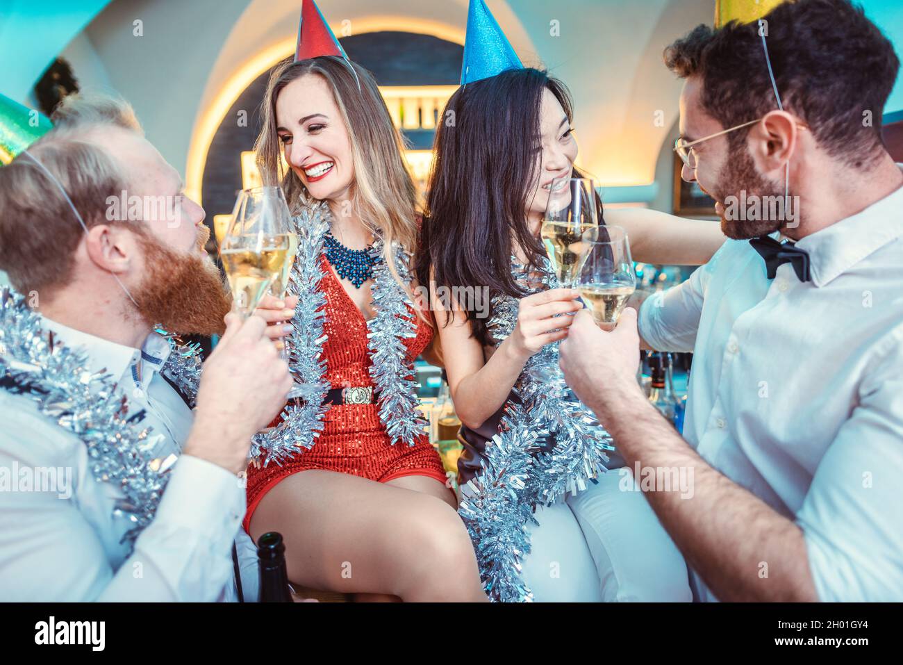 Young couple celebrating birthday friends hi-res stock photography and ...