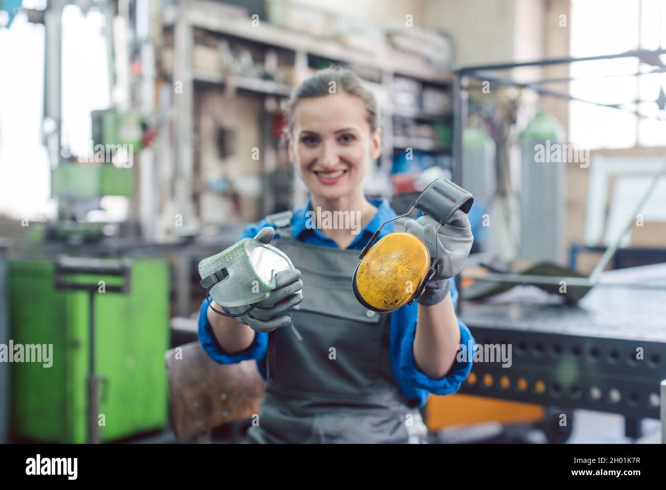 German factory worker hi-res stock photography and images - Alamy