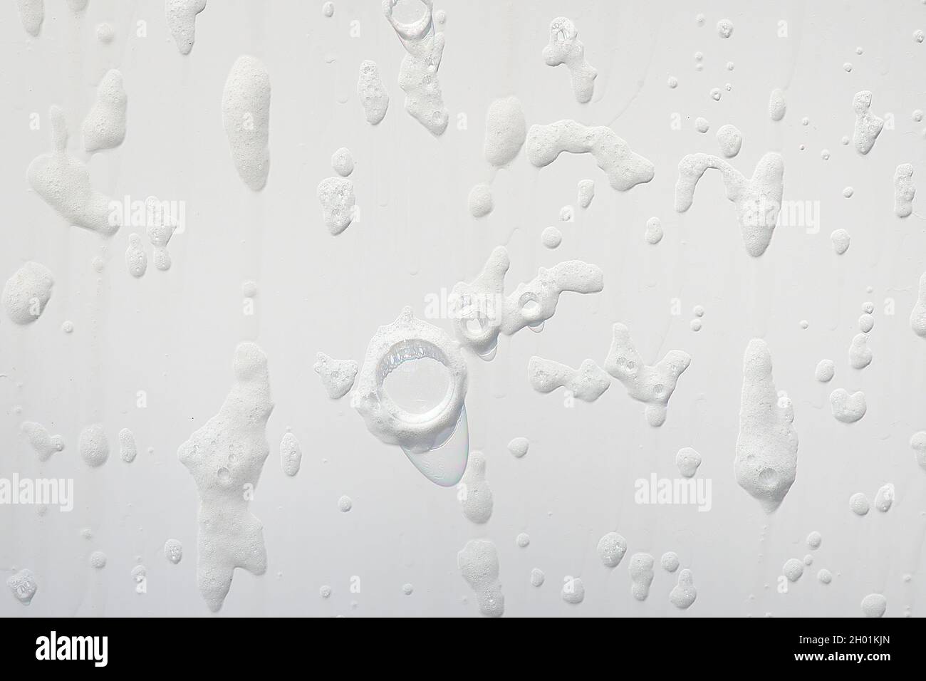 soapy bubble pattern on white fiberglass wall Stock Photo - Alamy