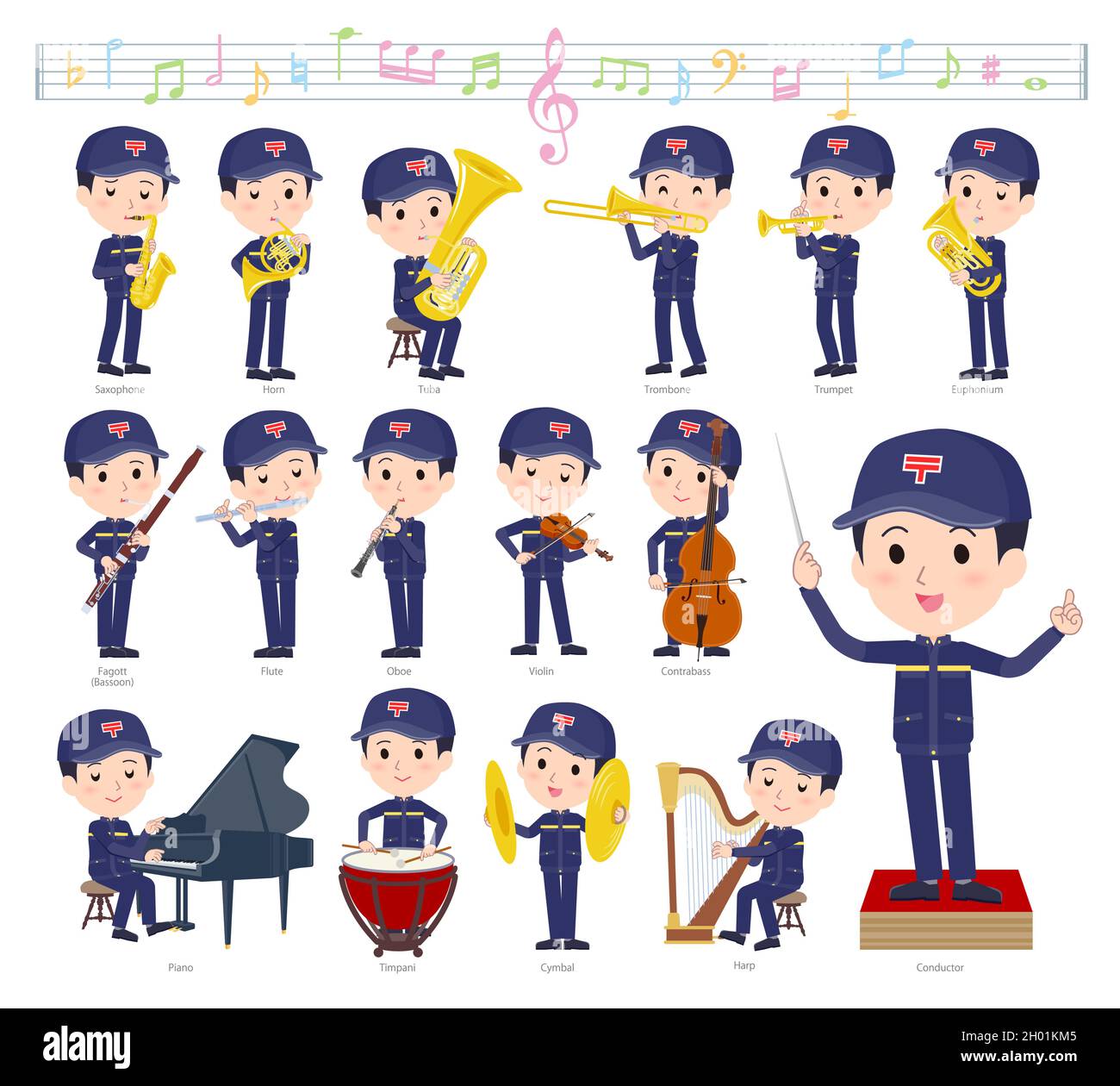 Asian conductor music Stock Vector Images - Alamy