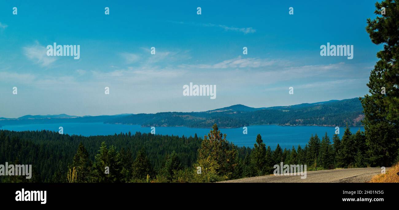 Beautiful Coeur d'Alene Lake in North Idaho Stock Photo - Alamy