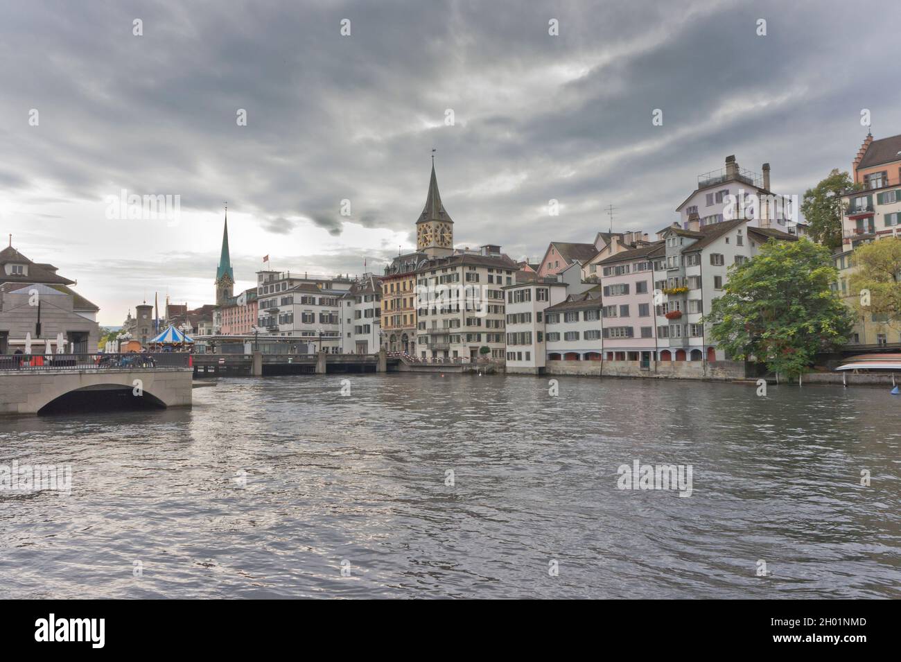 Zurich, Old city view by the lake, Switzerland, Europe Stock Photo - Alamy