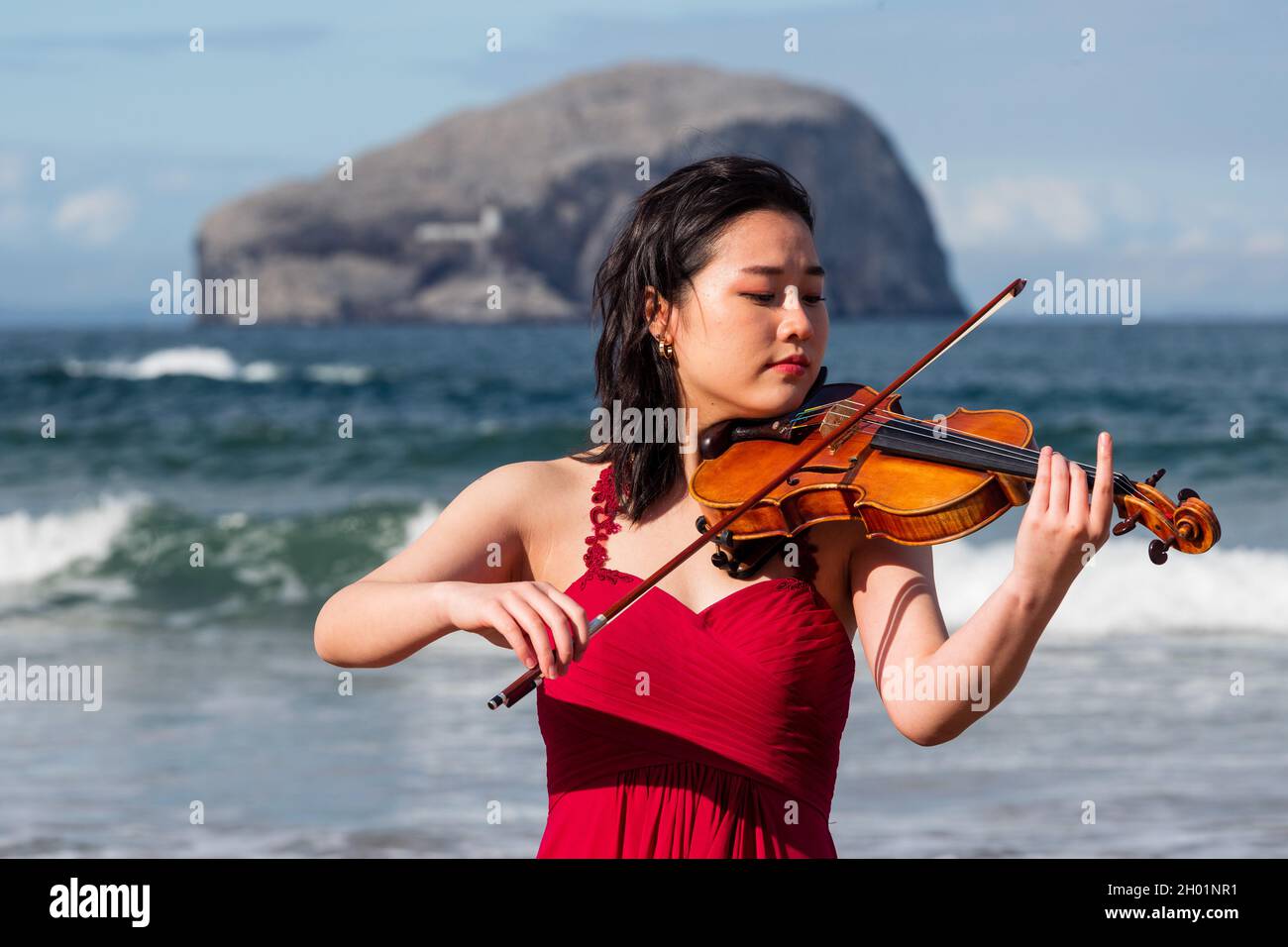 The extraordinarily talented young violinist Coco Tomita was joined by ...
