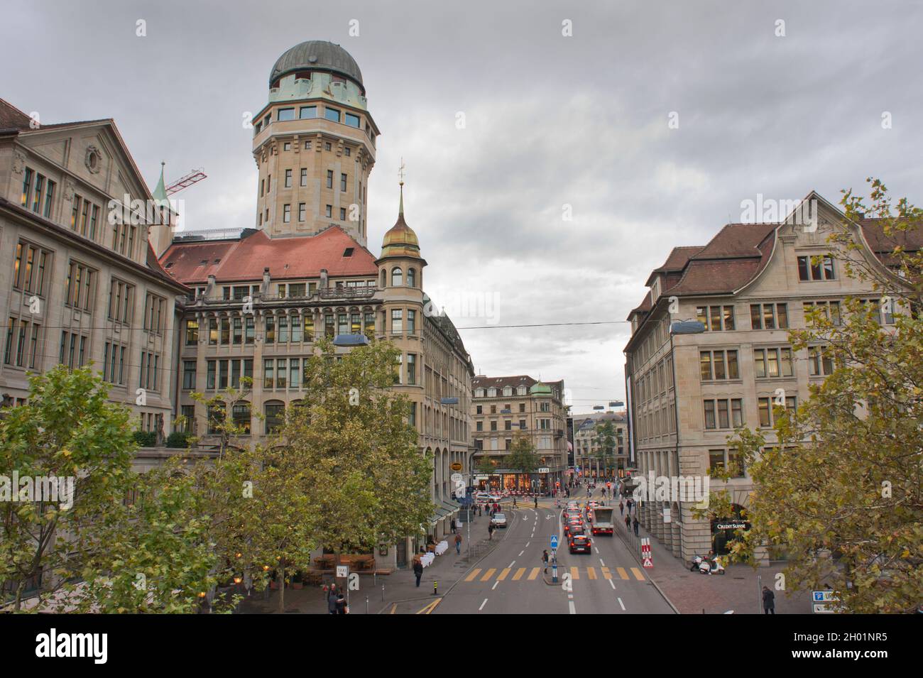 Zurich, Old city street view, Switzerland, Europe Stock Photo - Alamy