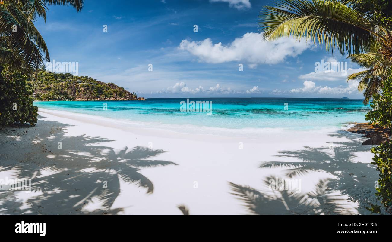 Idyllic perfect tropical dream beach powdery white sand hi-res stock ...