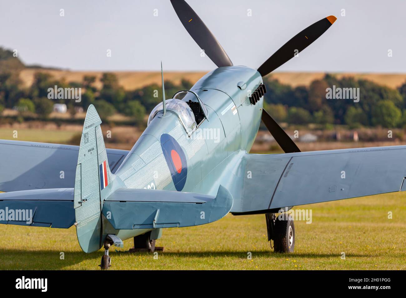 Supermarine Spitfires displaying for the Battle of Britain airshow 2021 ...