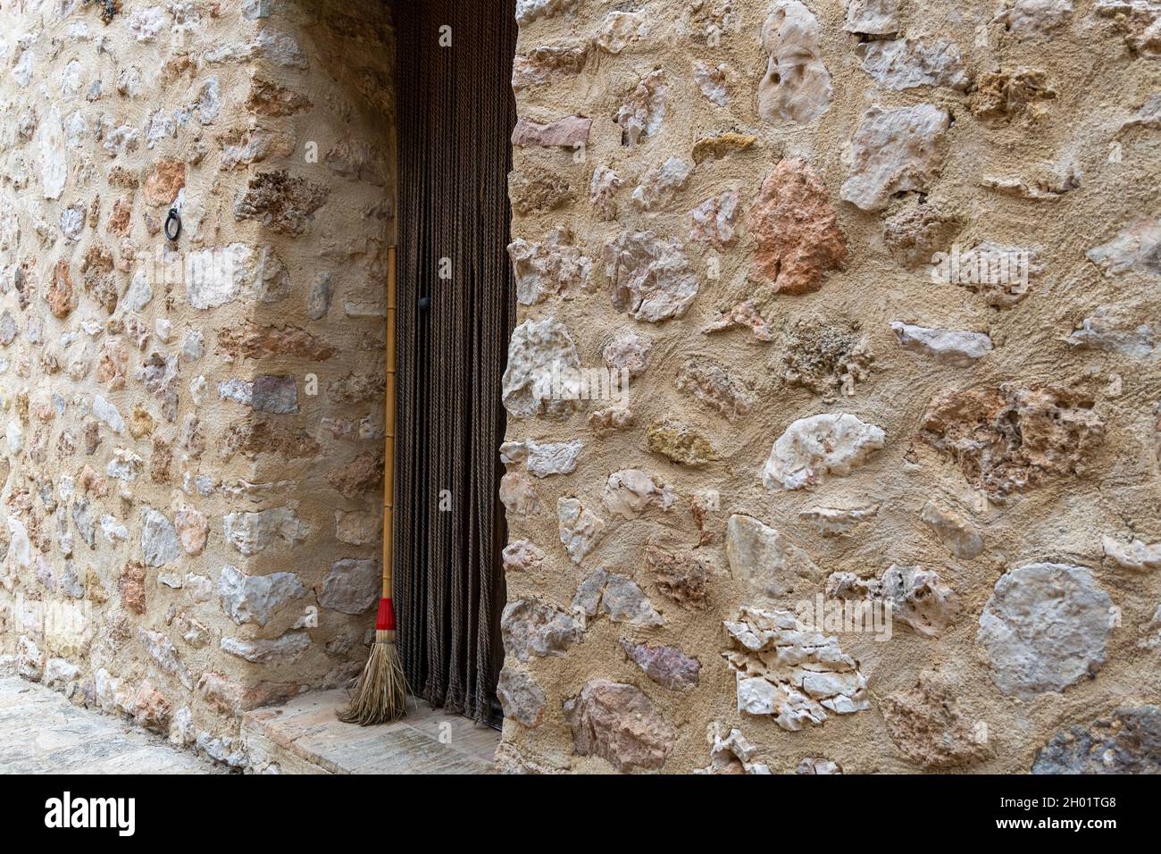 An entrance to an old stone building Stock Photo - Alamy