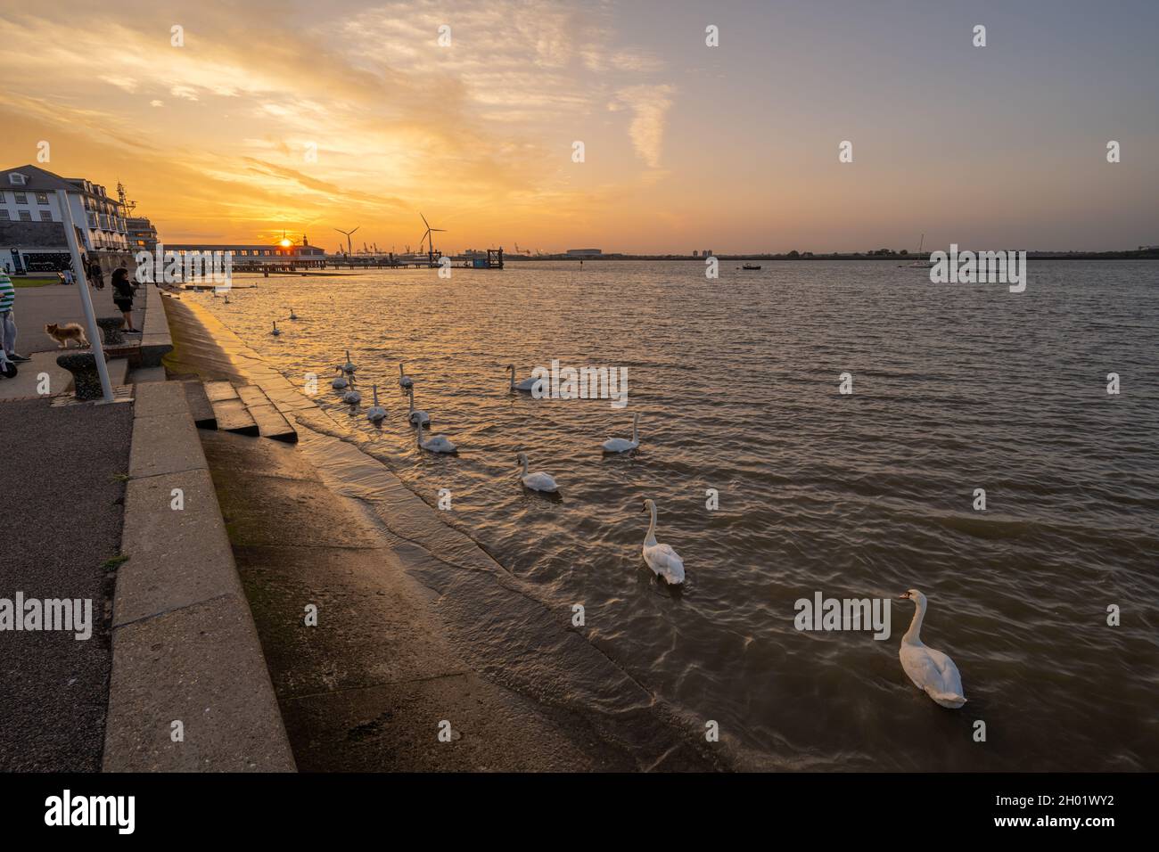 Riverside promenade thames hi-res stock photography and images - Alamy
