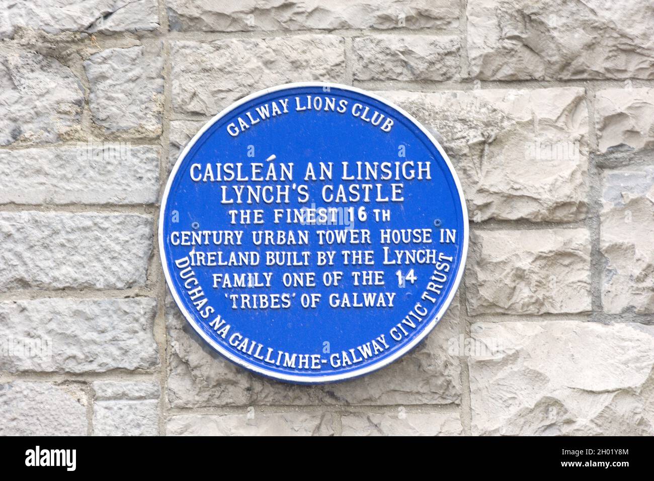 Lynchs castle tower house blue plaque shop street facade willia hi-res ...