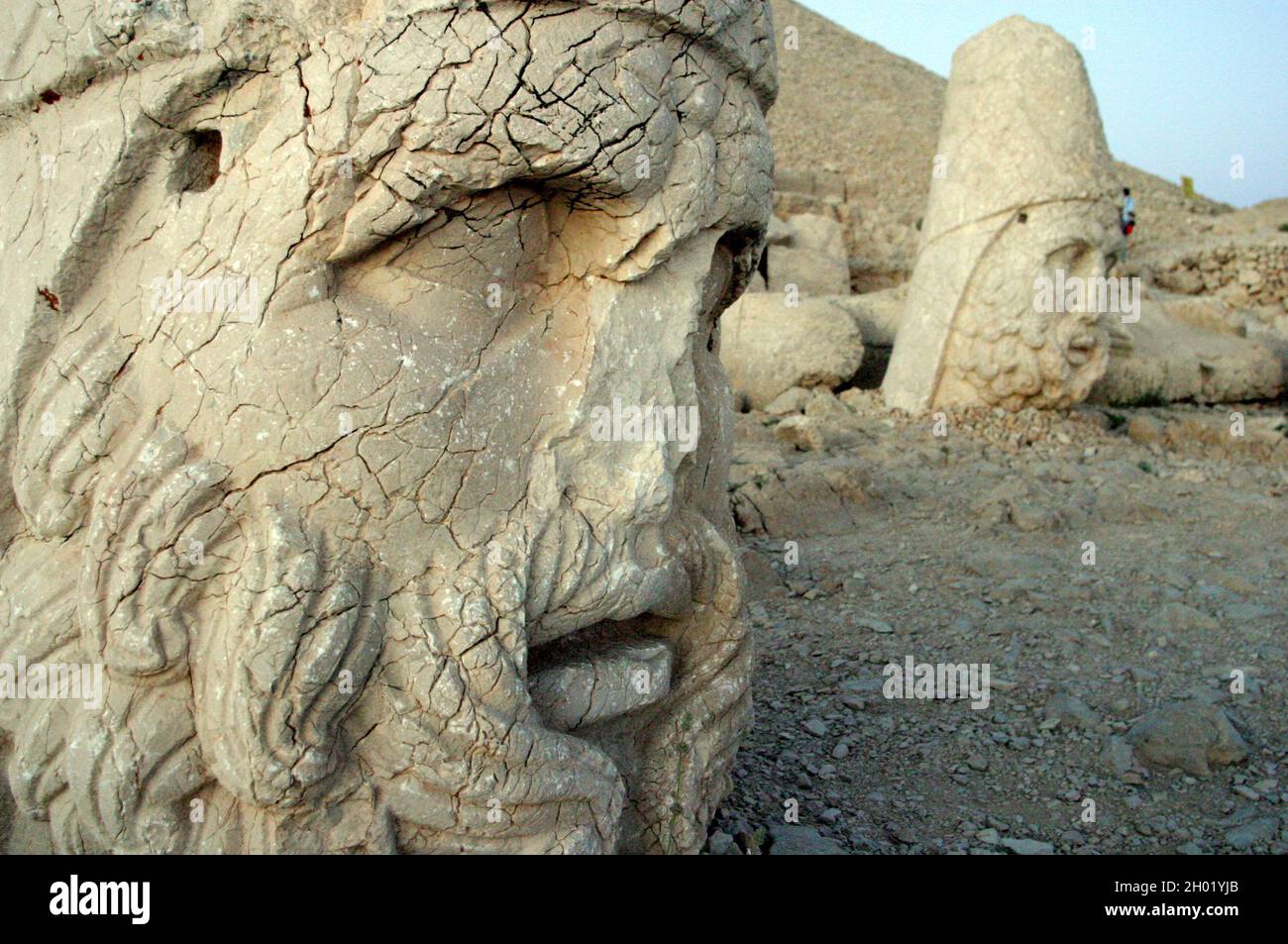 Zeus and Mount Nemrut colossal statues guarding ancient tomb in ...