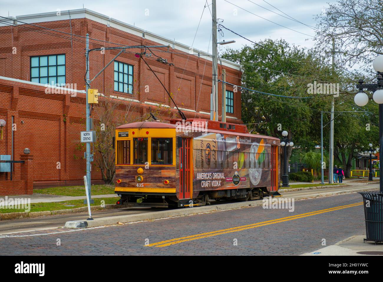 TECO Line Streetcar in Ybor Center in Ybor City Historic District in ...