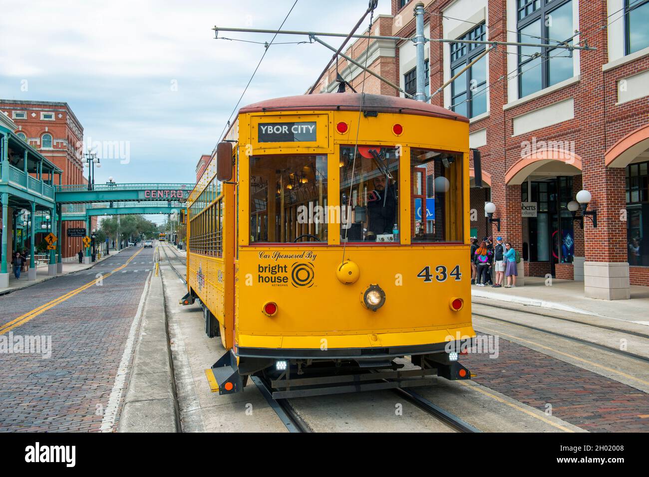 TECO Line Streetcar in Ybor Center in Ybor City Historic District in ...
