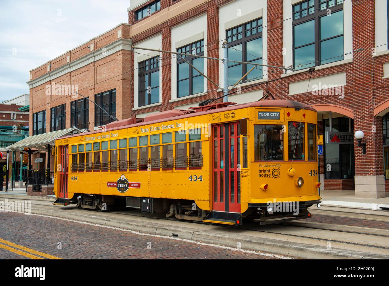 TECO Line Streetcar in Ybor Center in Ybor City Historic District in ...