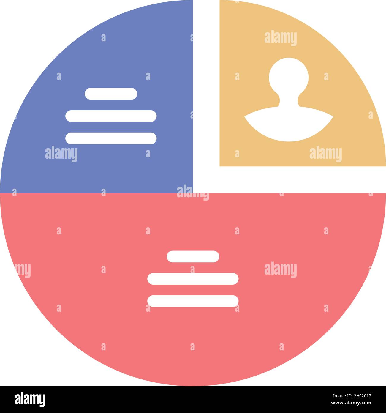 Population demographics report pie hi-res stock photography and images ...