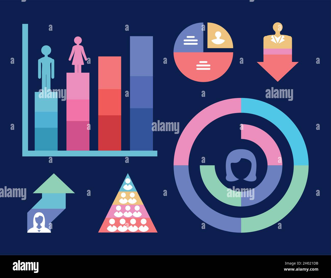 population chart and graph Stock Vector Image & Art - Alamy