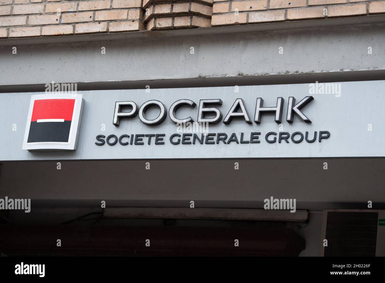 A shop sign of Rosbank ( Sociéte Generale ),on September 27 2021 in ...