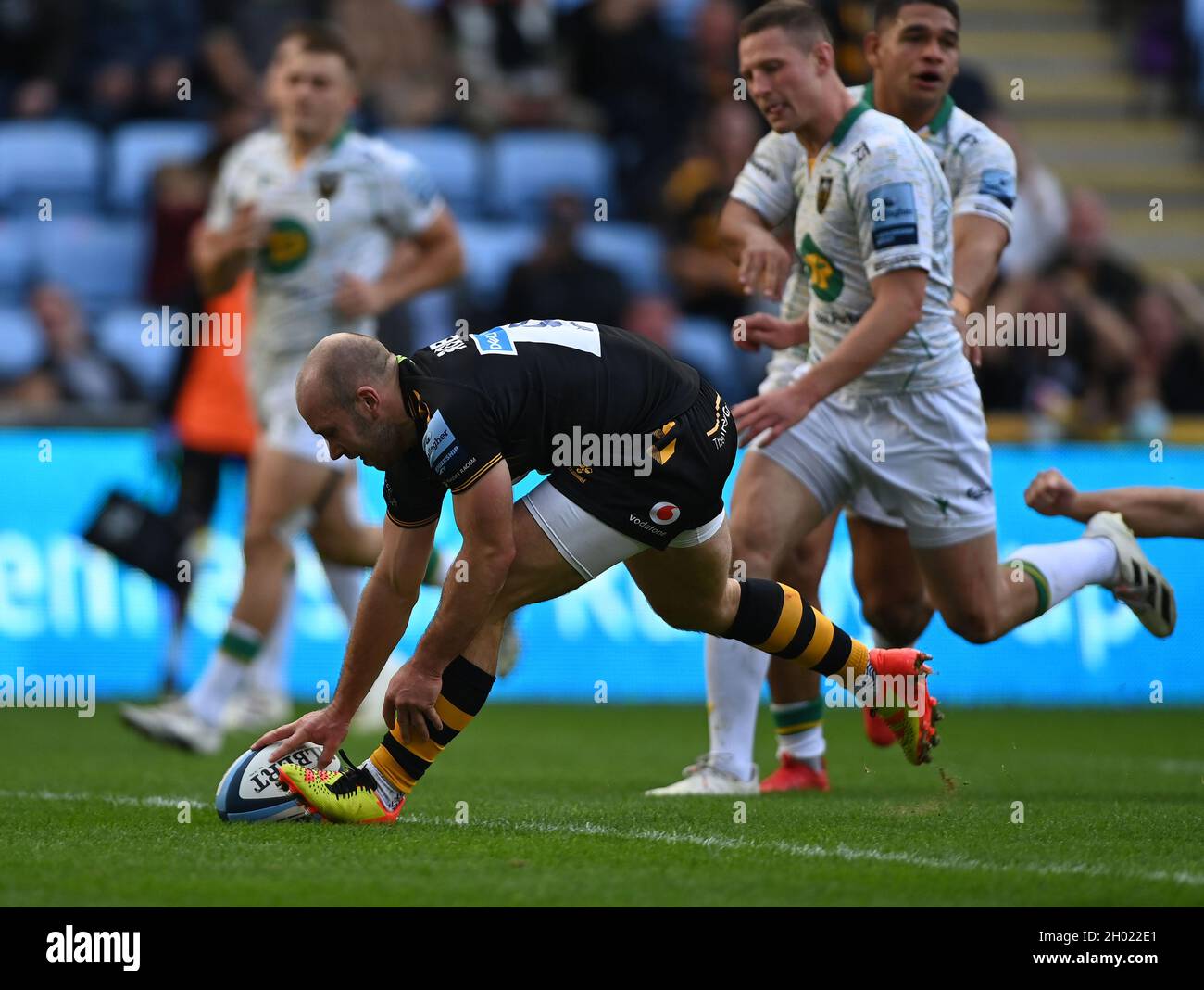 Coventry, United Kingdom. 10th Oct, 2021. Premiership Rugby. Wasps V ...