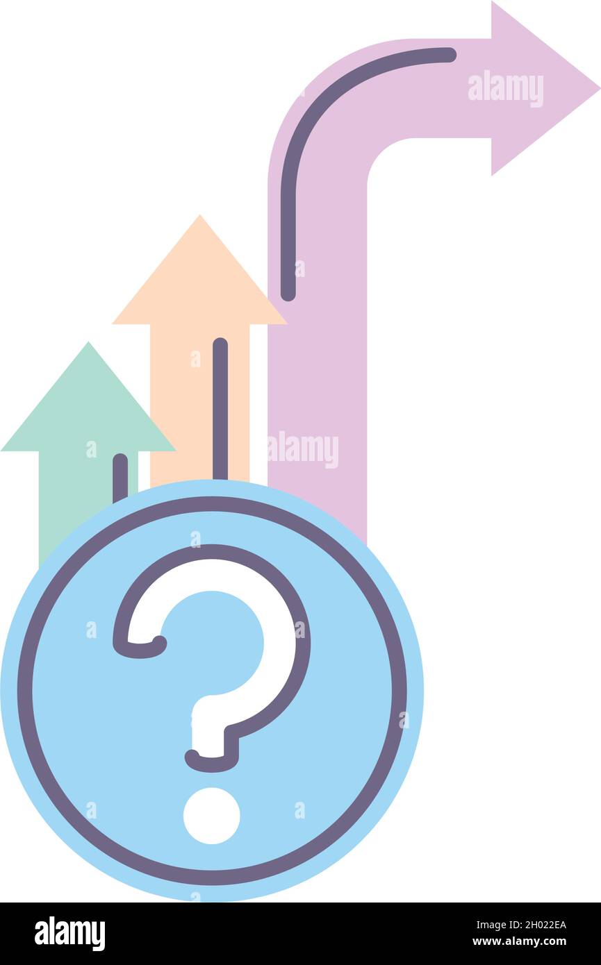 arrows with question mark Stock Vector Image & Art - Alamy