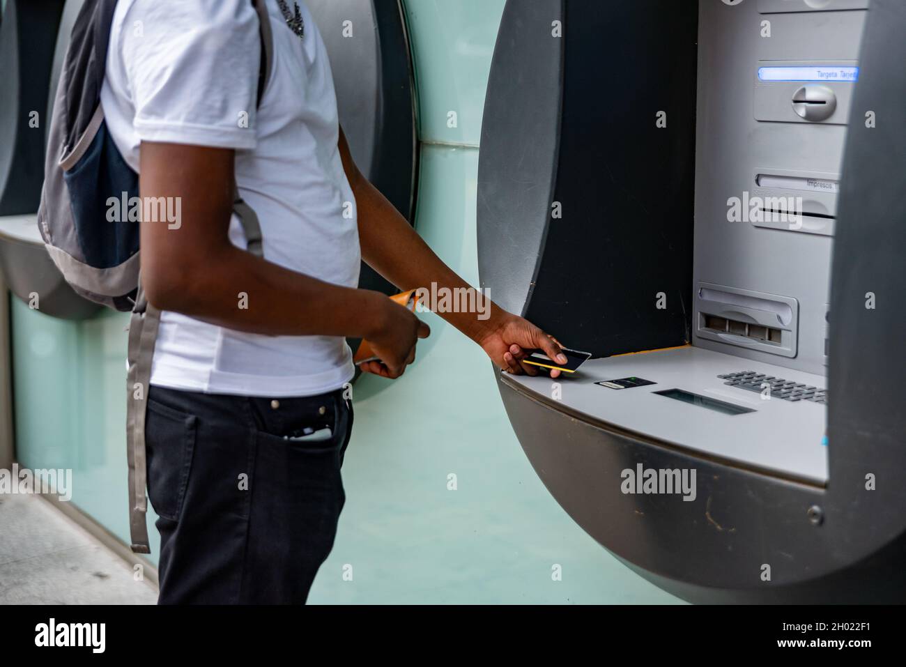 Atm machine close up unrecognizable hi-res stock photography and images ...