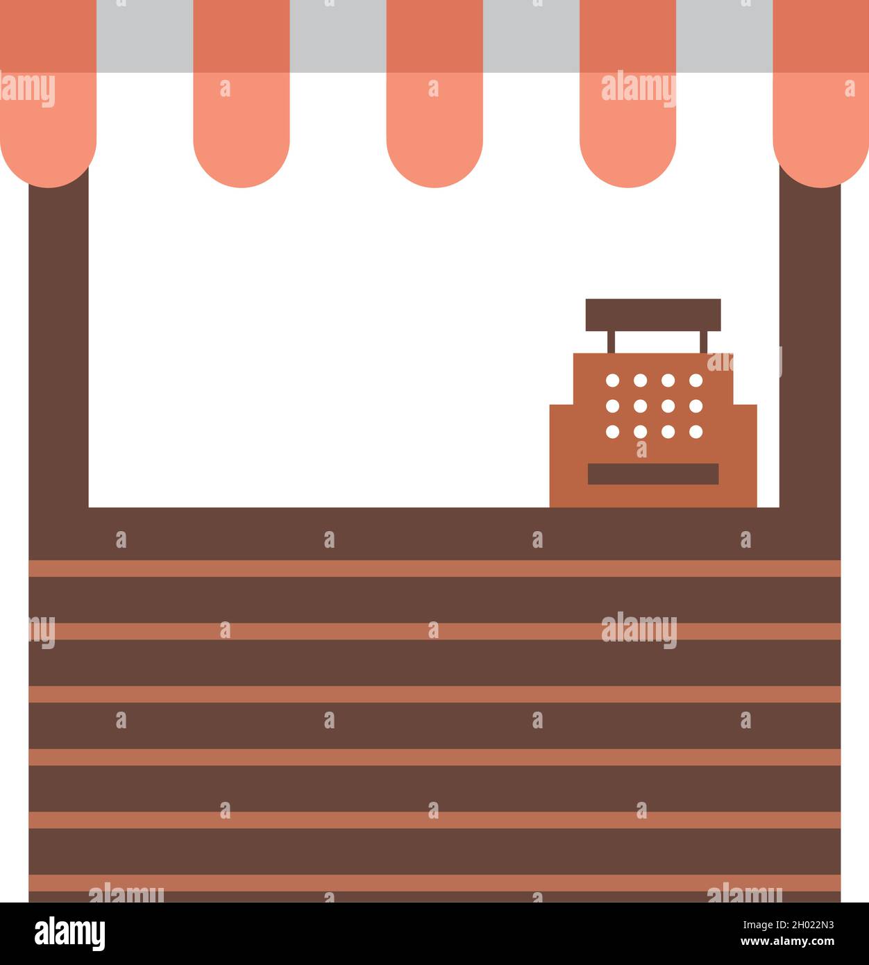 cash register and counter Stock Vector Image & Art - Alamy