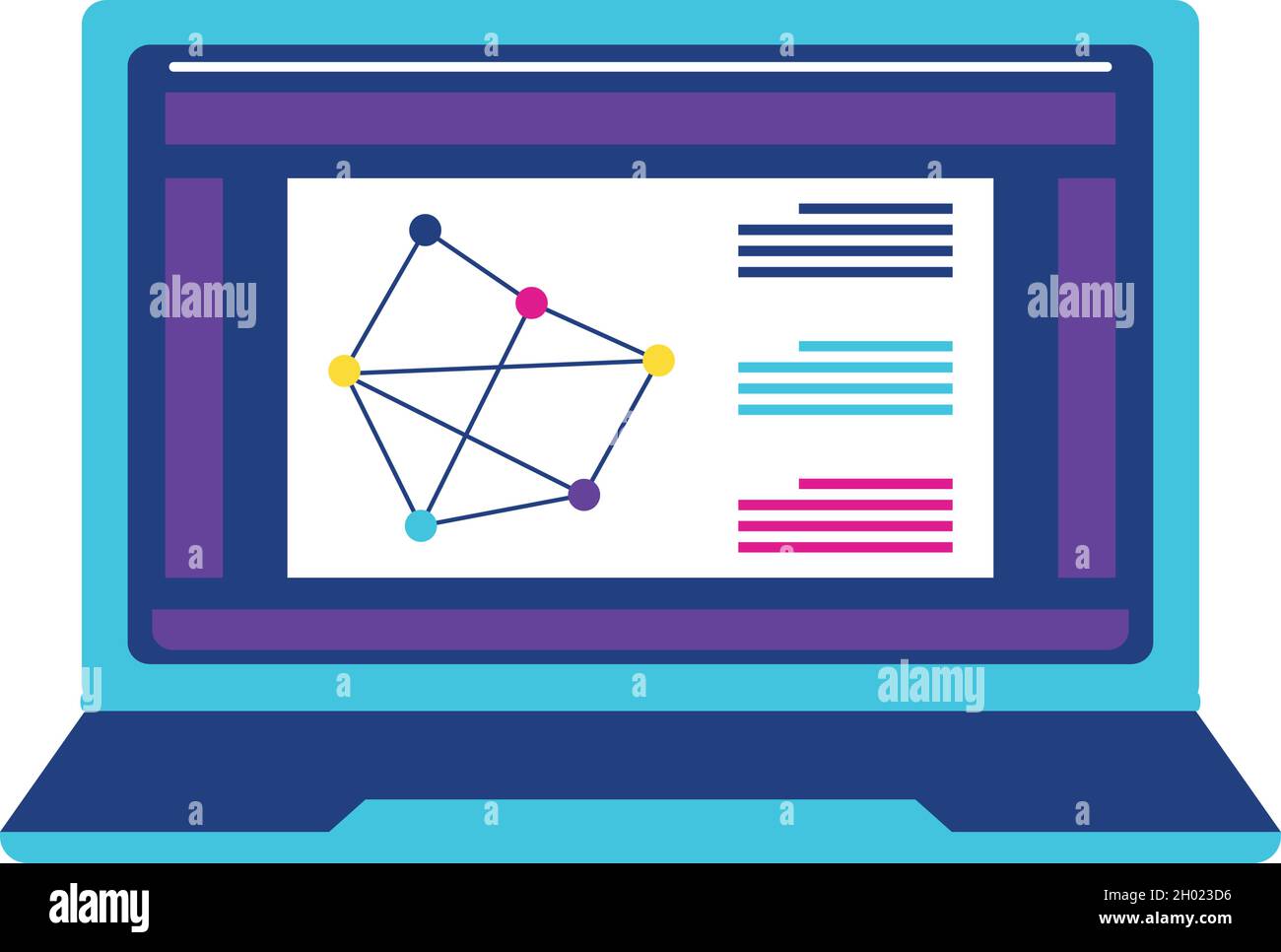 laptop network screen Stock Vector Image & Art - Alamy
