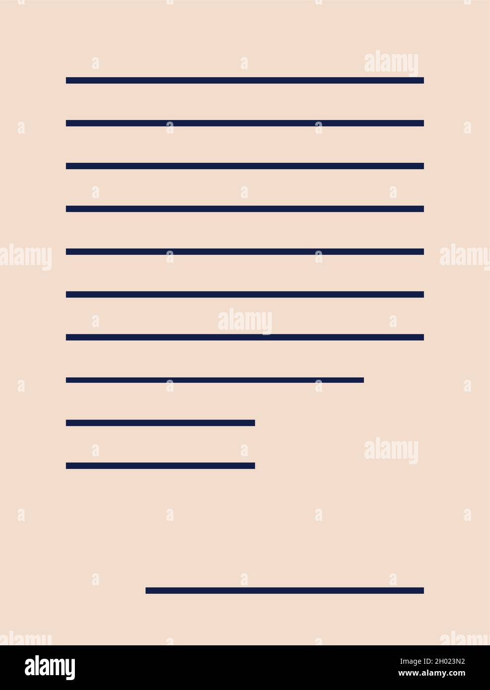 paperwork with lines Stock Vector Image & Art - Alamy