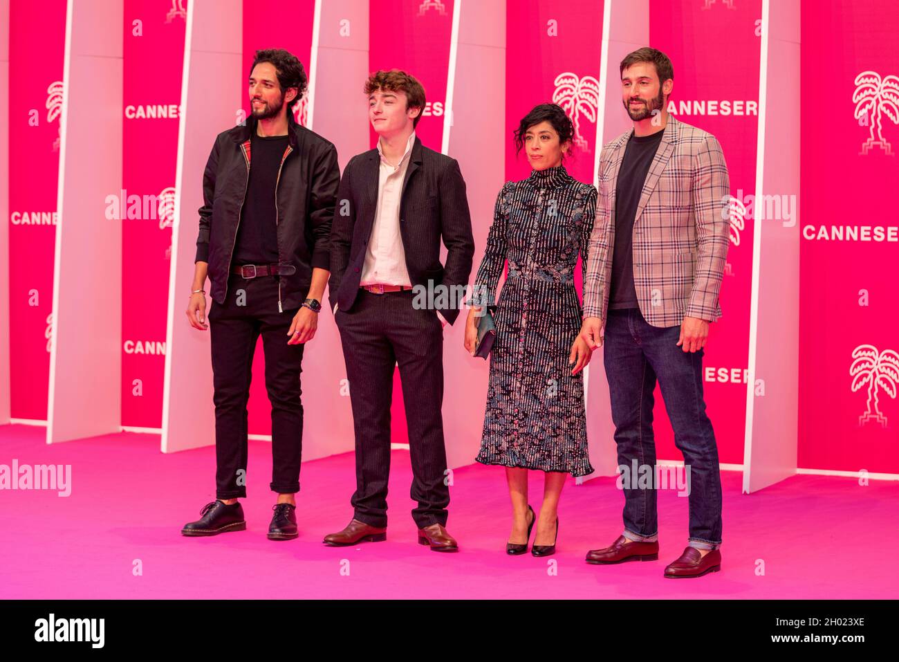 Cannes, France, 8 October 2021, THOMAS CHOMEL (actor), OMAR MEBROUK ...
