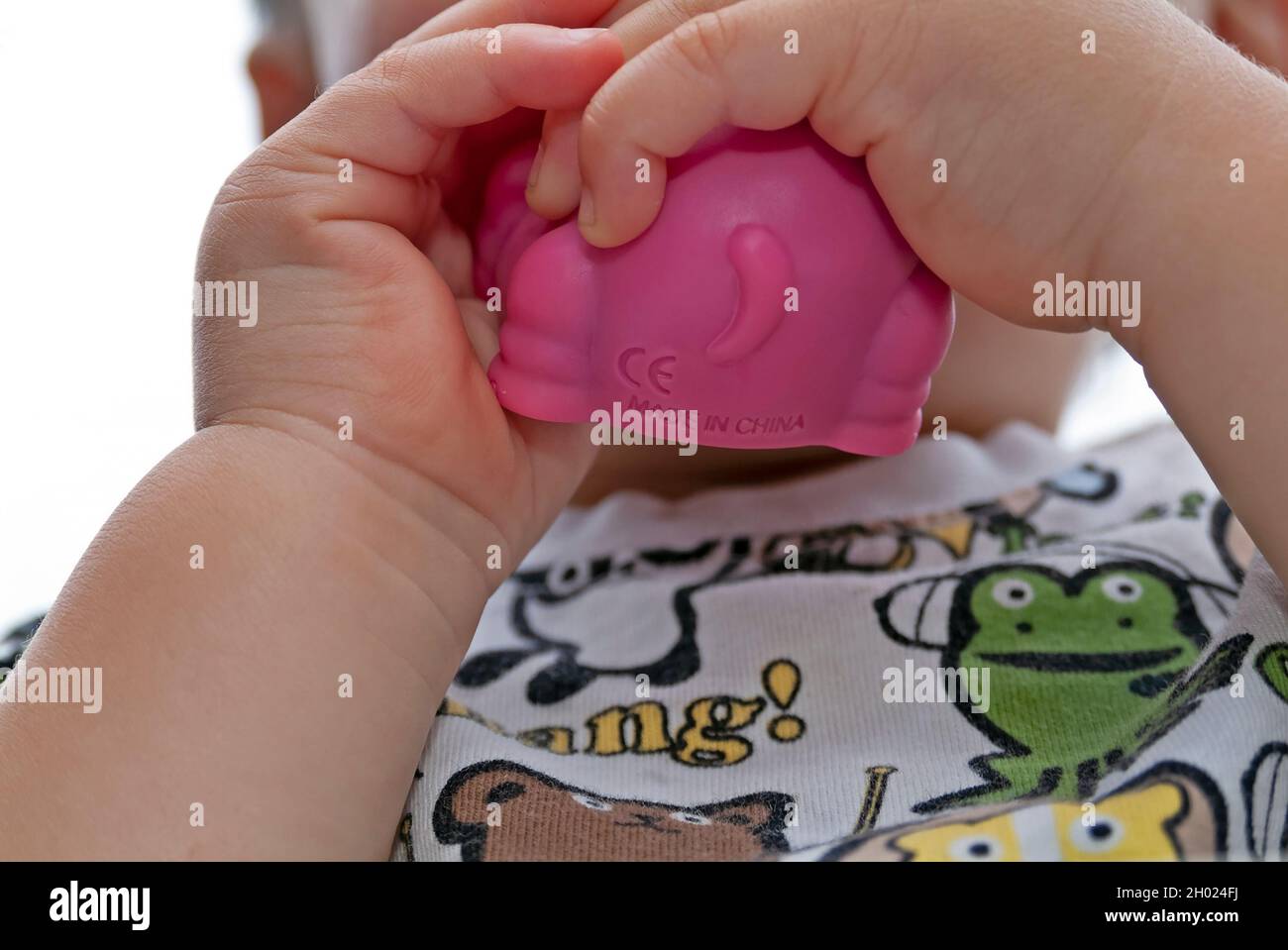 'CE' and 'Made in China' marking on plastic toy Stock Photo - Alamy