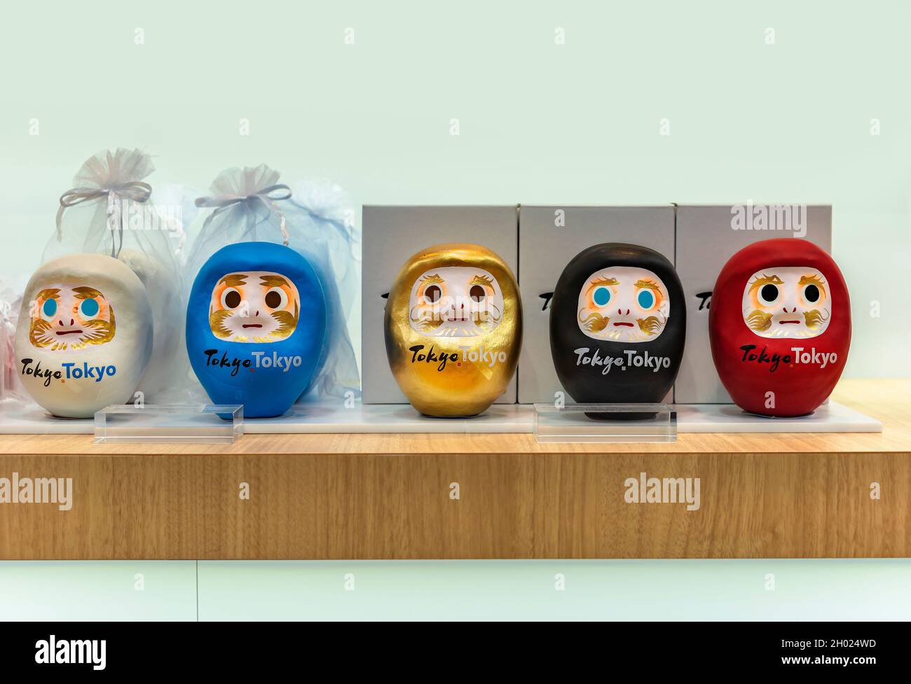 tokyo, japan - august 24 2021: Daruma dolls made of papier-mâché used ...