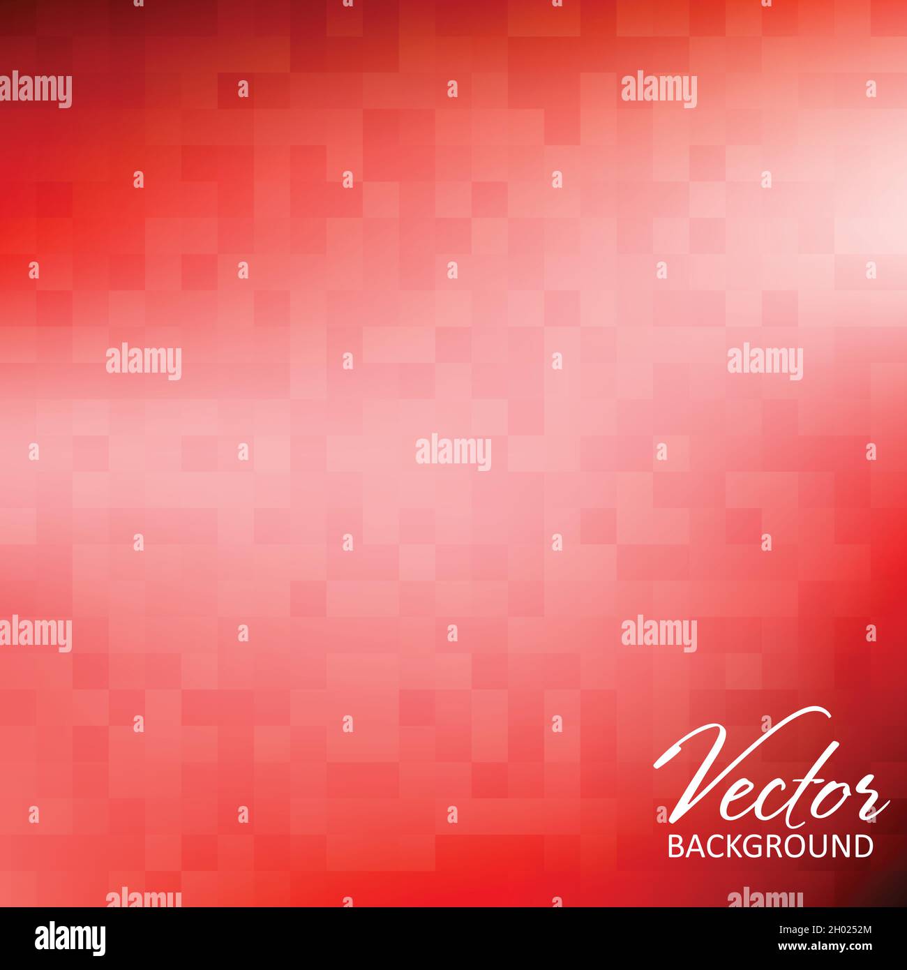 Simple abstract red background with gradient mesh textured by squares ...