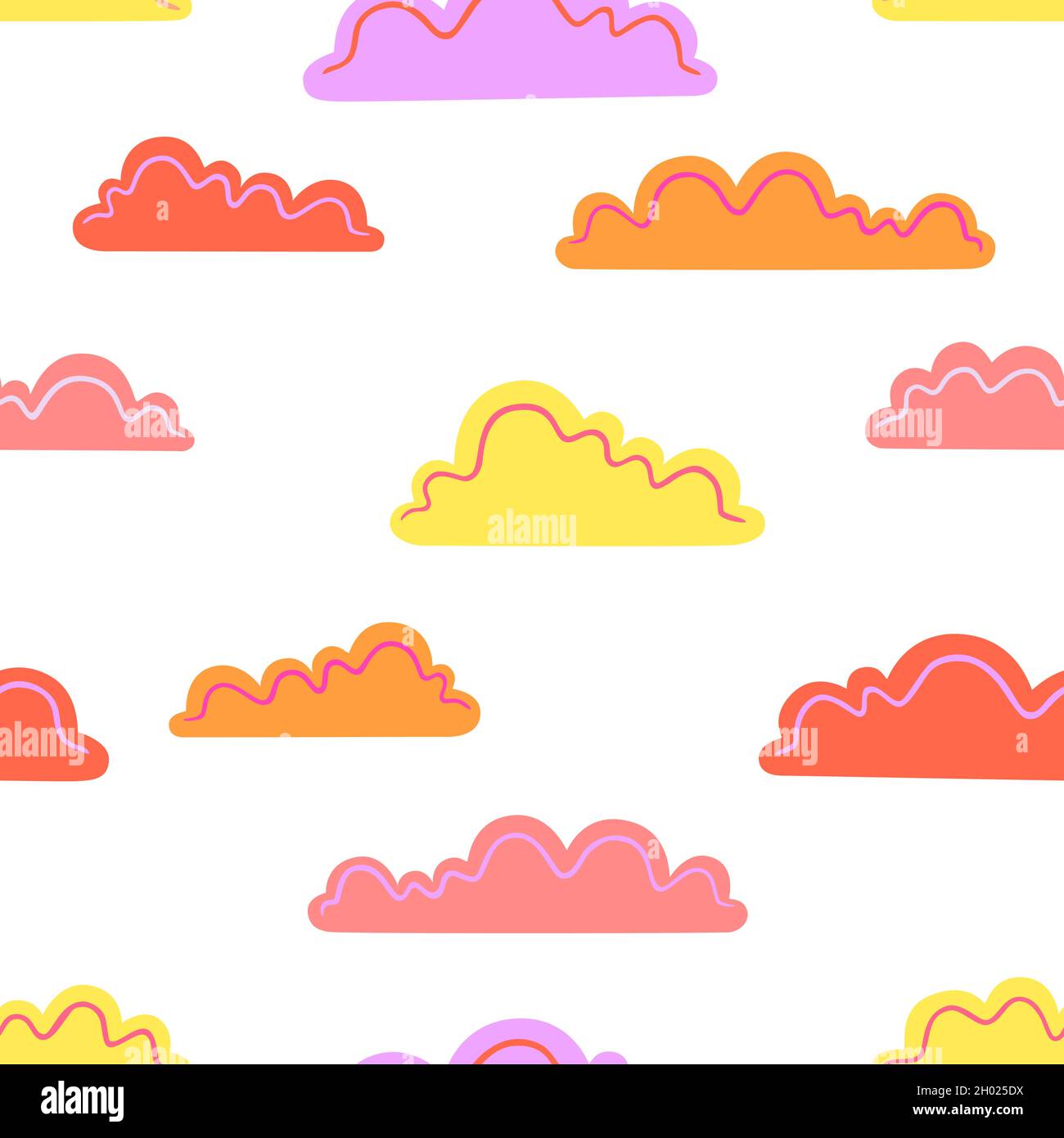 Cumulus clouds dawn Stock Vector Images - Alamy