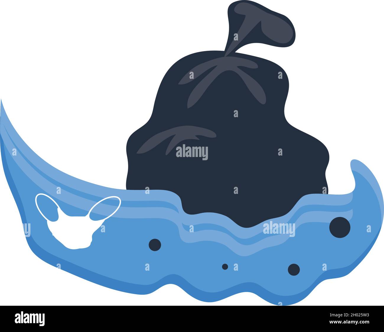 Litter plastic garbage floating Stock Vector Images - Alamy