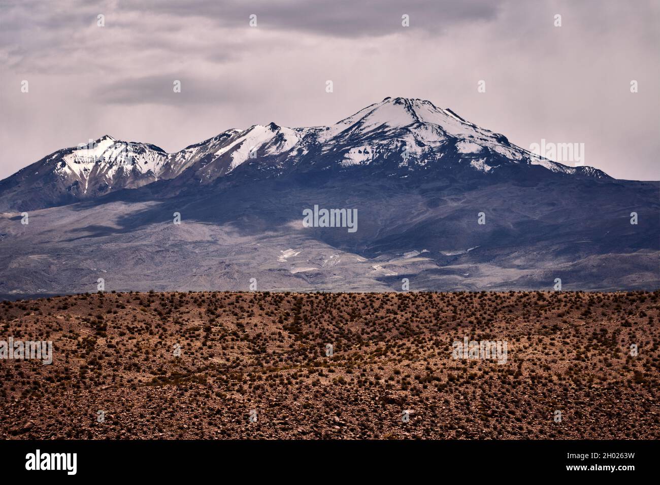 Andes mountain range and desert Stock Photo - Alamy