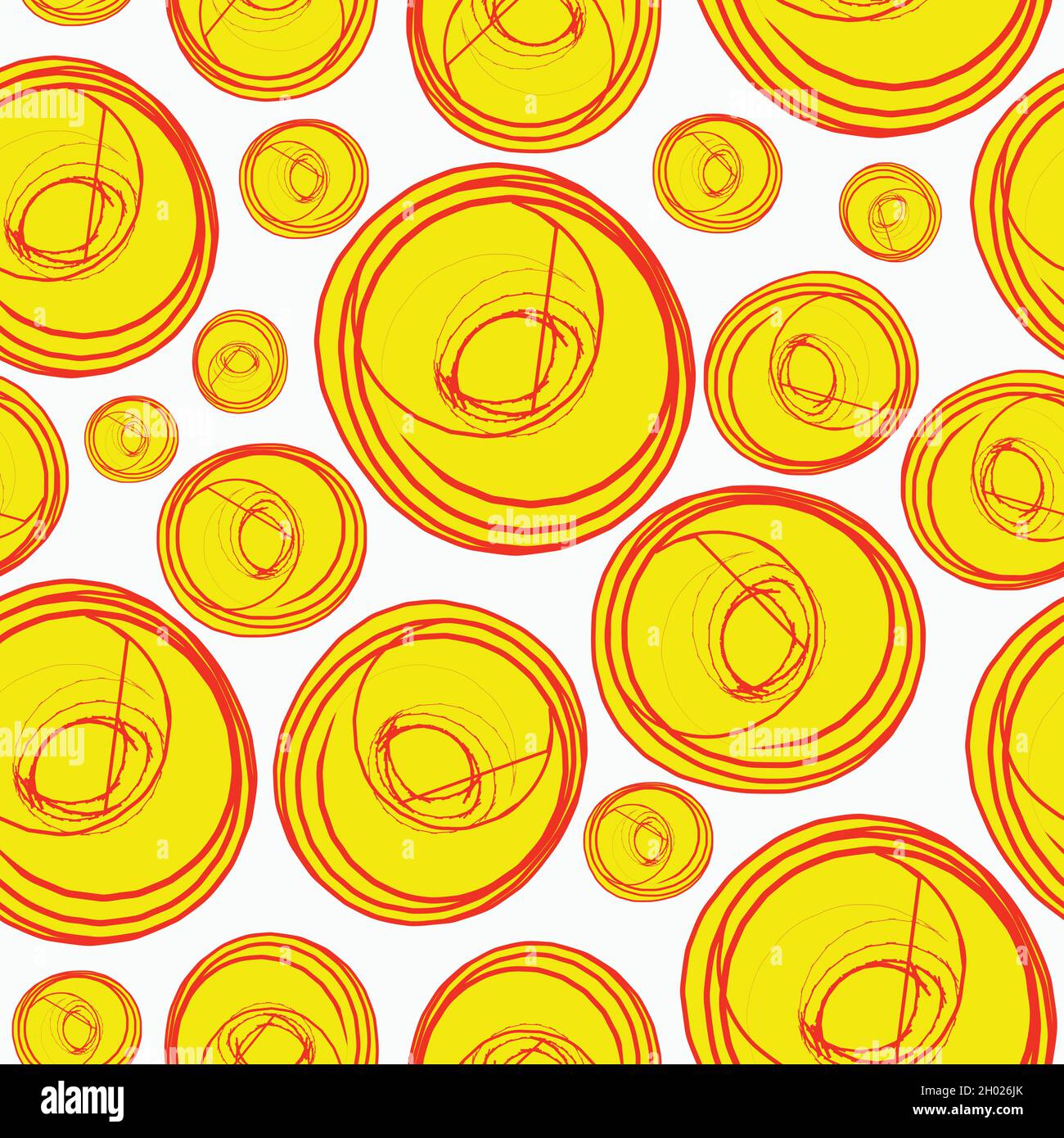 Sun stylized seamless pattern. Bright background. Vector 10 eps Stock ...
