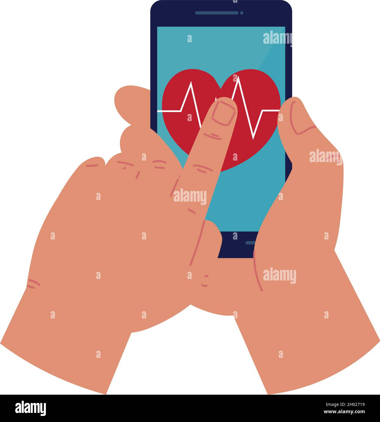 smartphone health condition monitoring Stock Vector Image & Art - Alamy