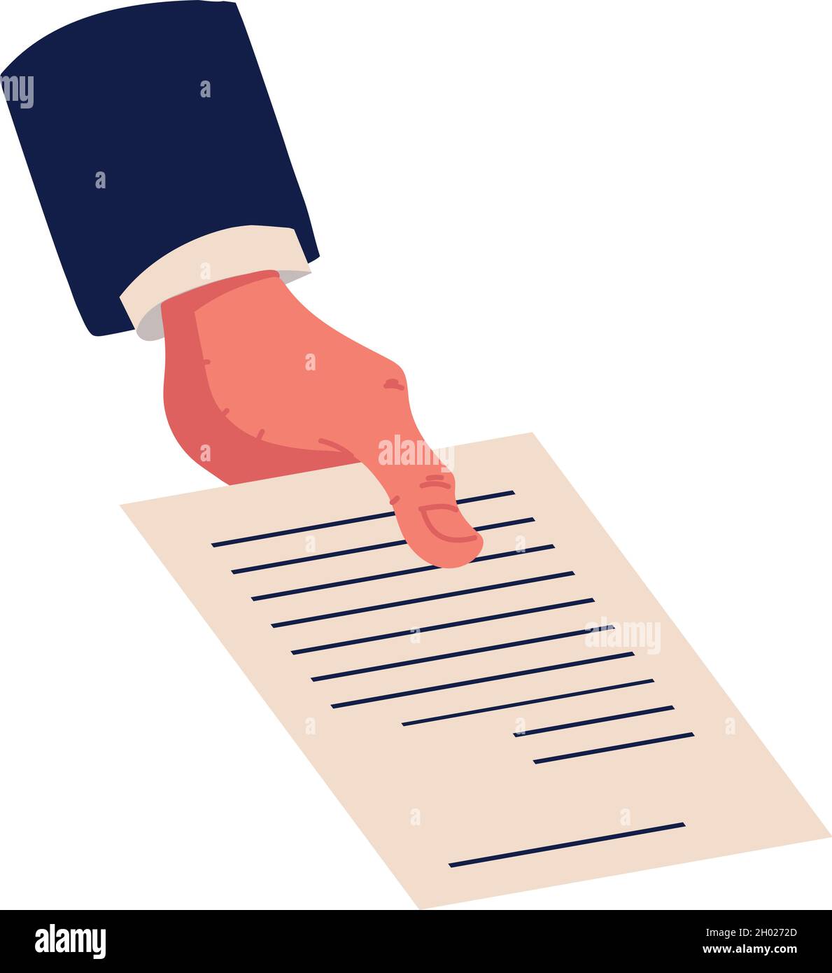 hand holding a paper Stock Vector Image & Art - Alamy