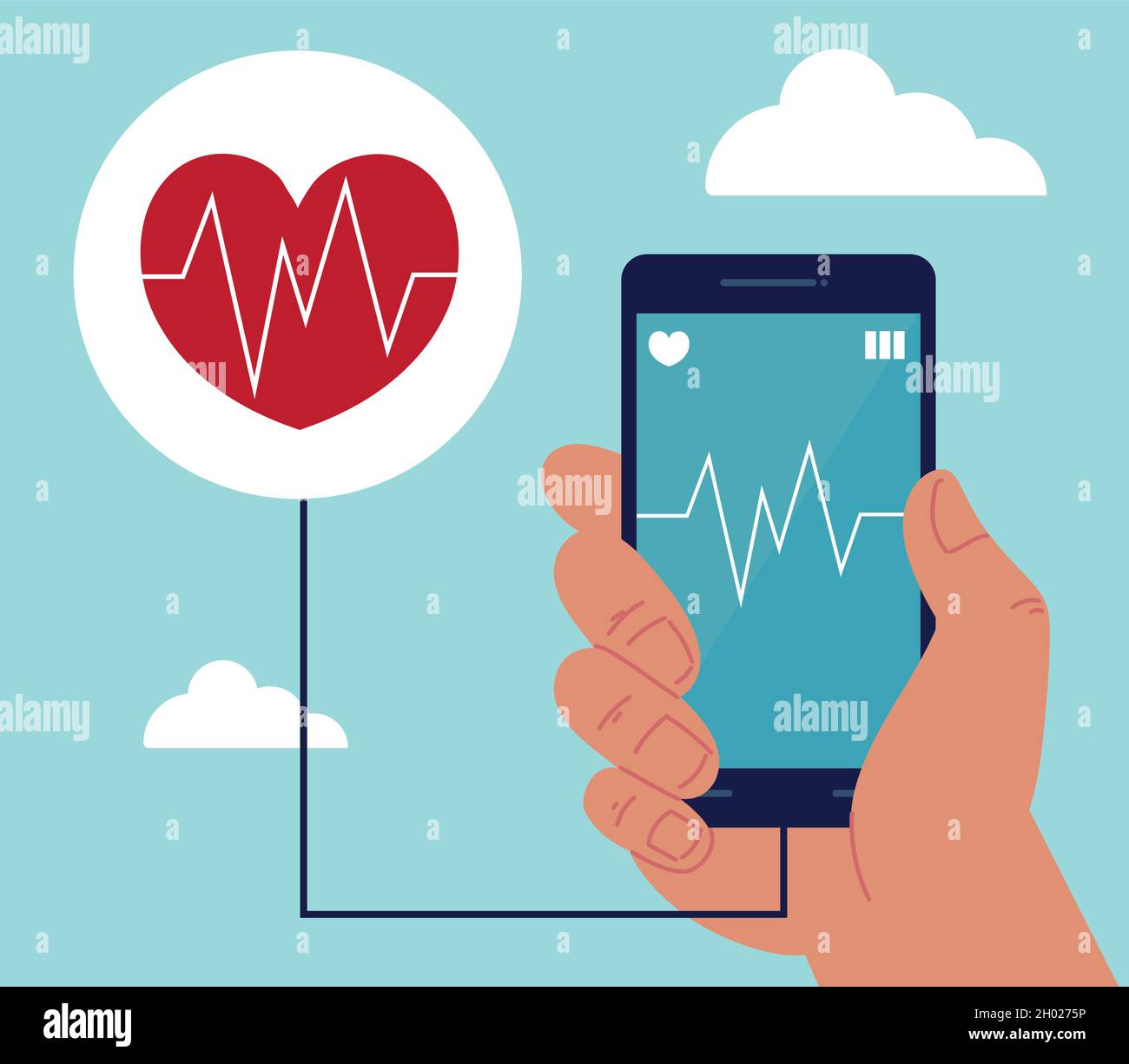 smartphone wearable health Stock Vector Image & Art - Alamy