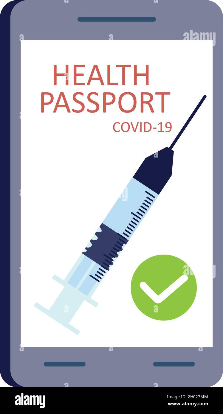 Health passport app in Cut Out Stock Images & Pictures - Alamy