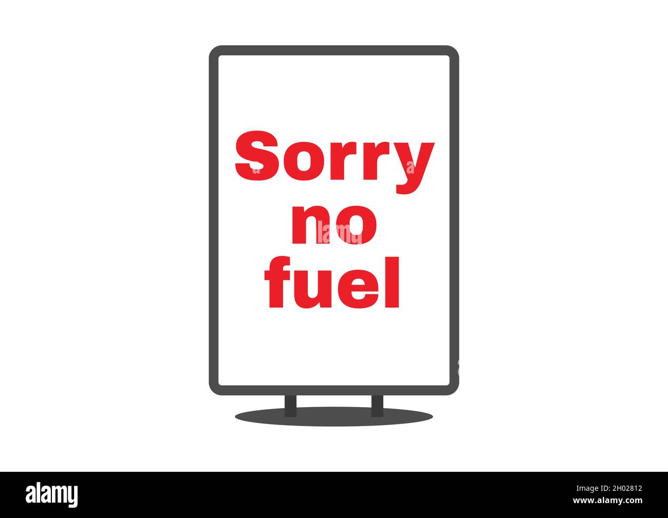 Sorry no petrol Stock Vector Images - Alamy