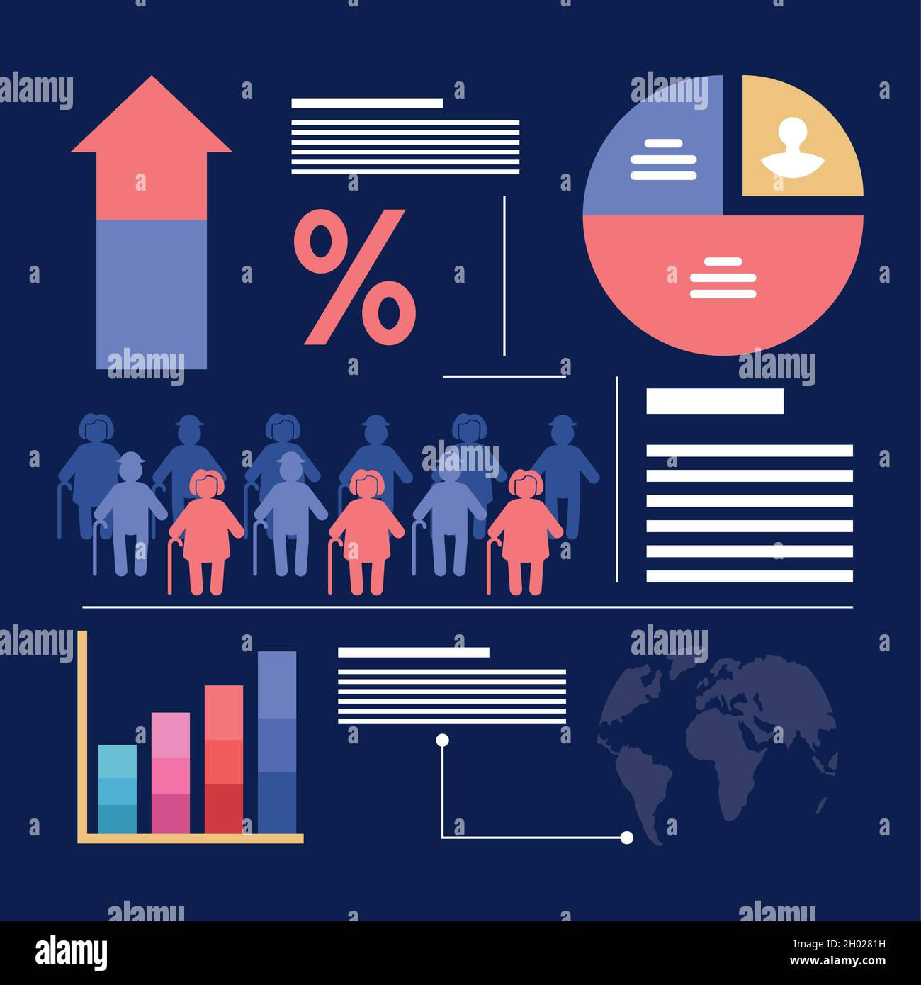 old people population Stock Vector Image & Art - Alamy