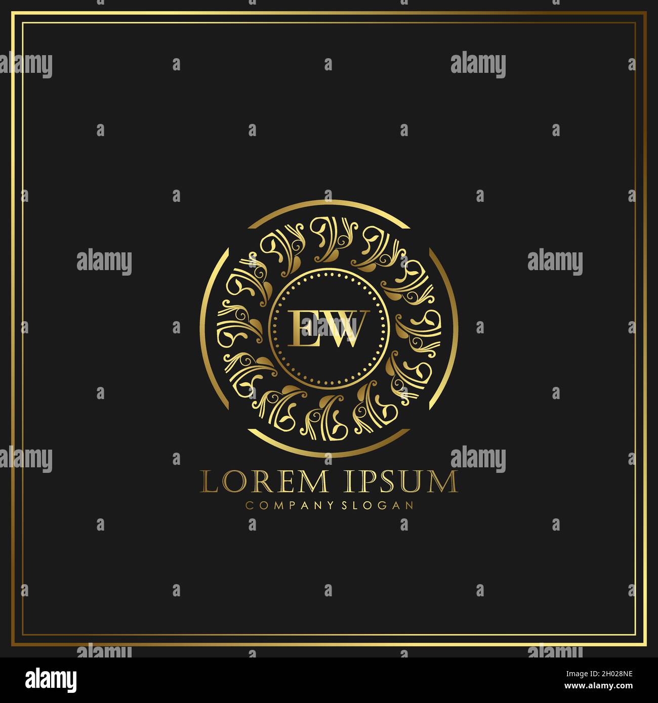 EW Initial Letter Luxury Logo template in vector for Restaurant, Royalty, Boutique, Cafe, Hotel ...