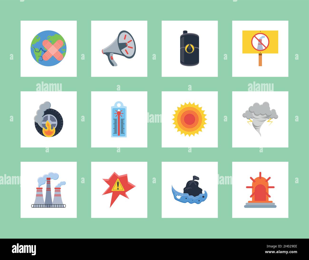 climate crisis icons Stock Vector Image & Art - Alamy