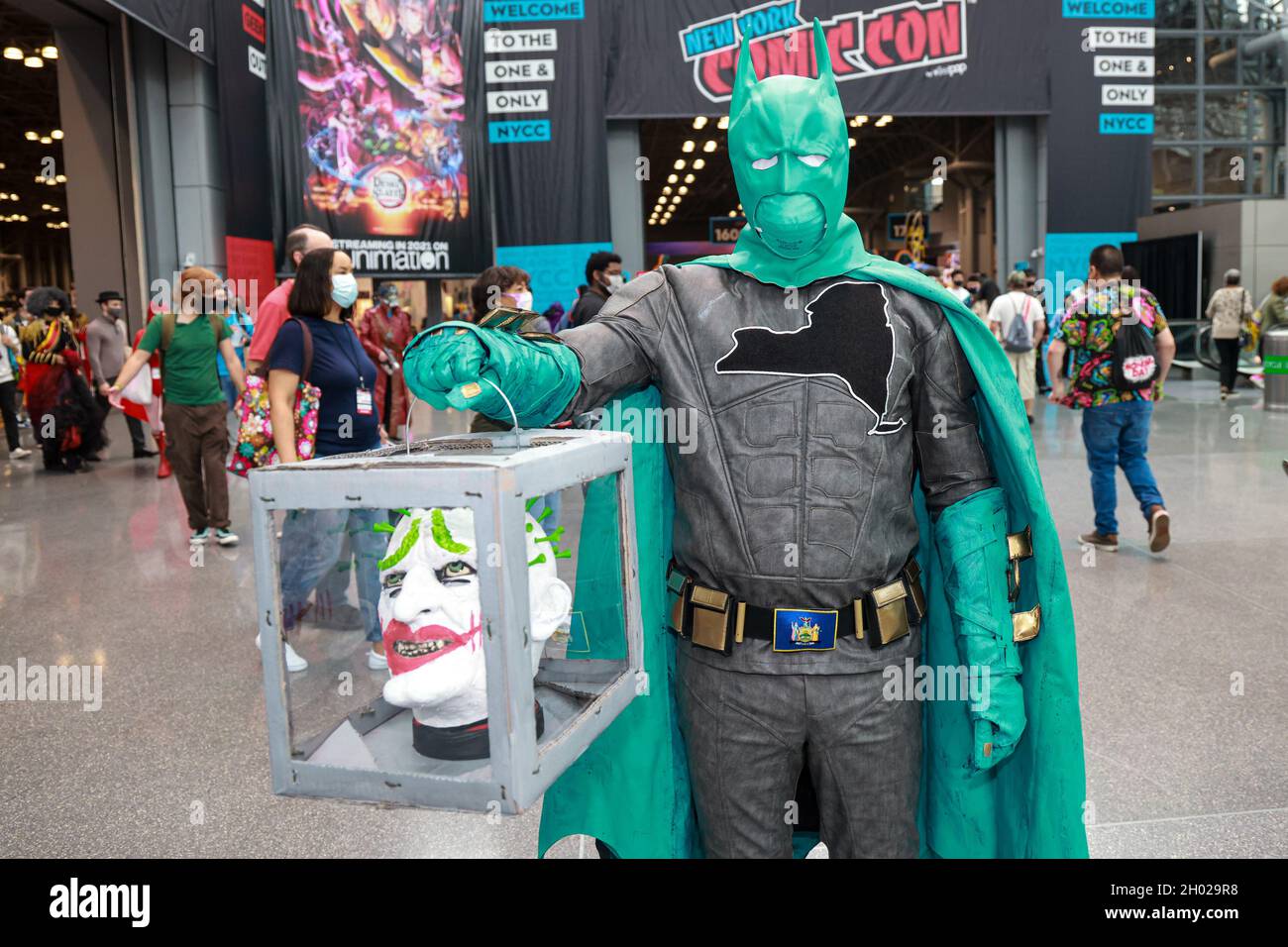 New York, N.Y/USA – 9th Oct. 2021: A cosplayer dressed as the New York ...