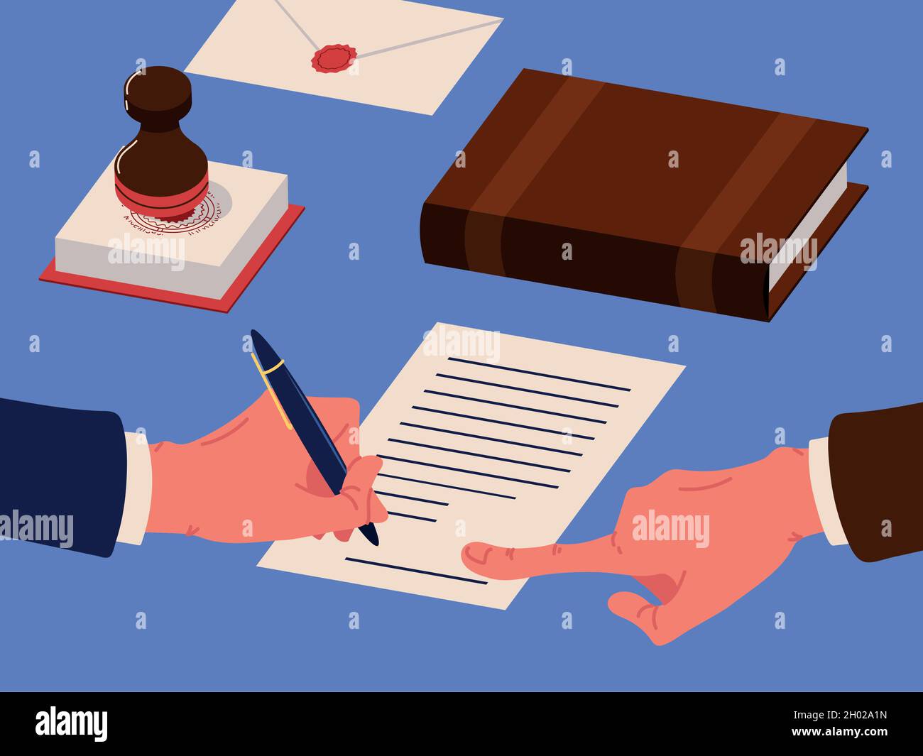 notary documents icons Stock Vector Image & Art - Alamy