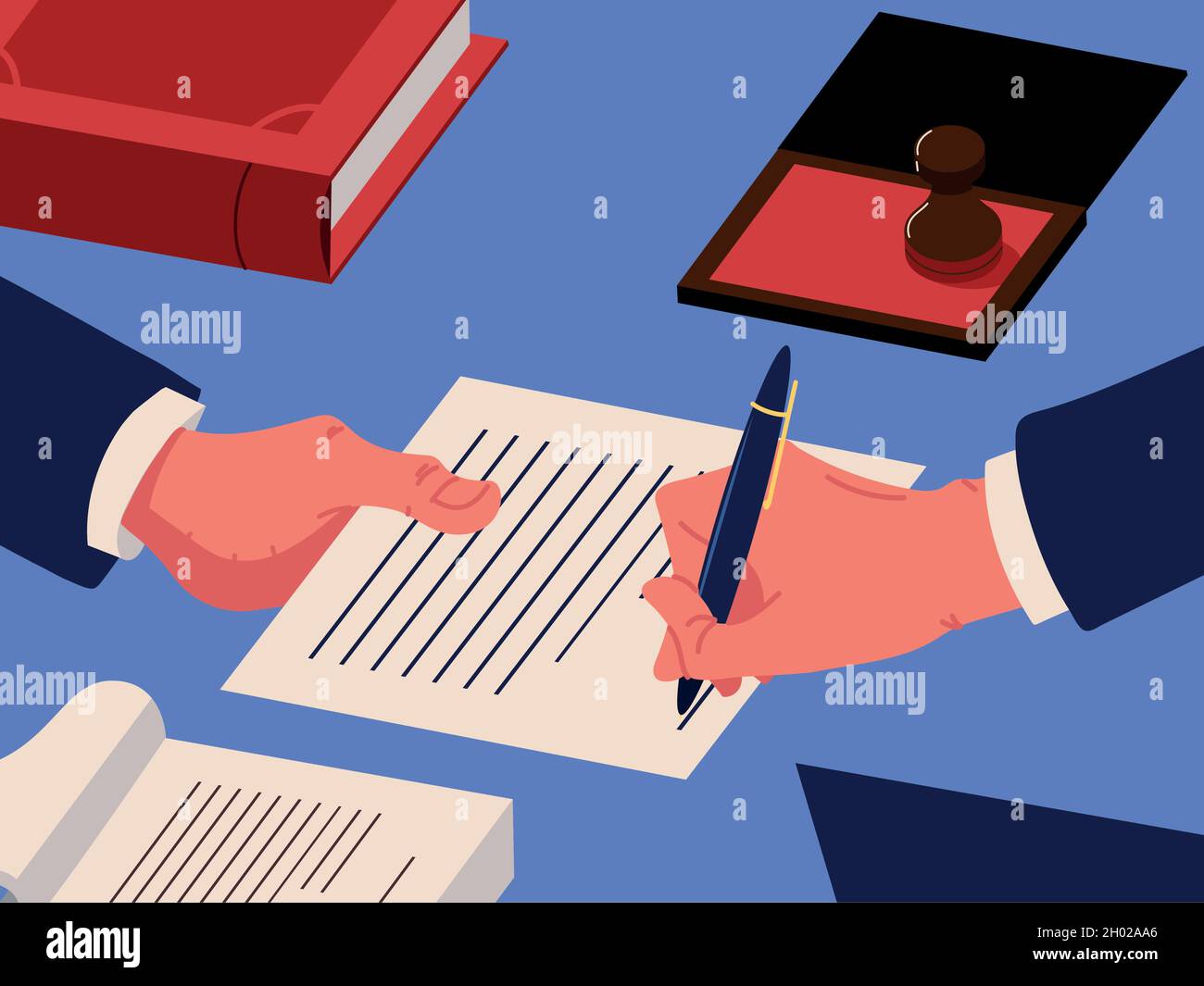 notary legal documents Stock Vector Image & Art - Alamy