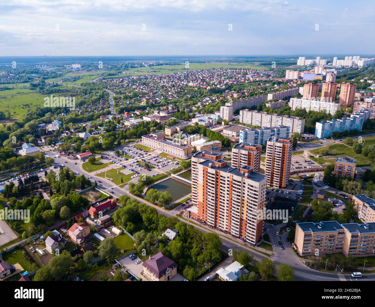 Aerial view of Chekhov, Russia Stock Photo - Alamy